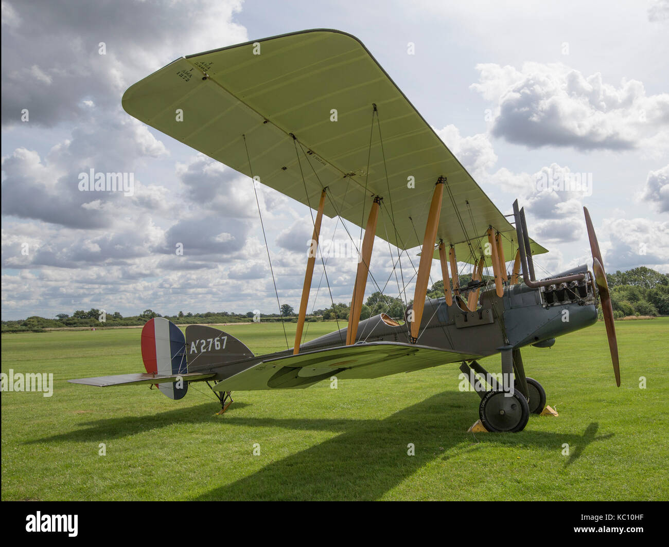 Replica Great War BE2 reconnaissance aircraft at the Shuttleworth Trust ...