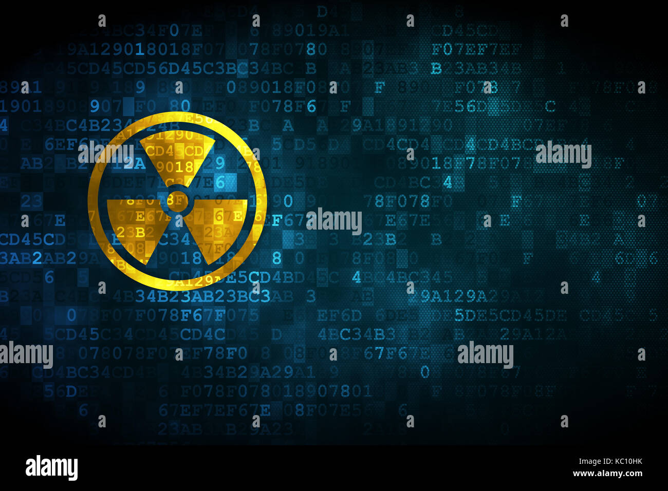 Science concept: Radiation on digital background Stock Photo - Alamy
