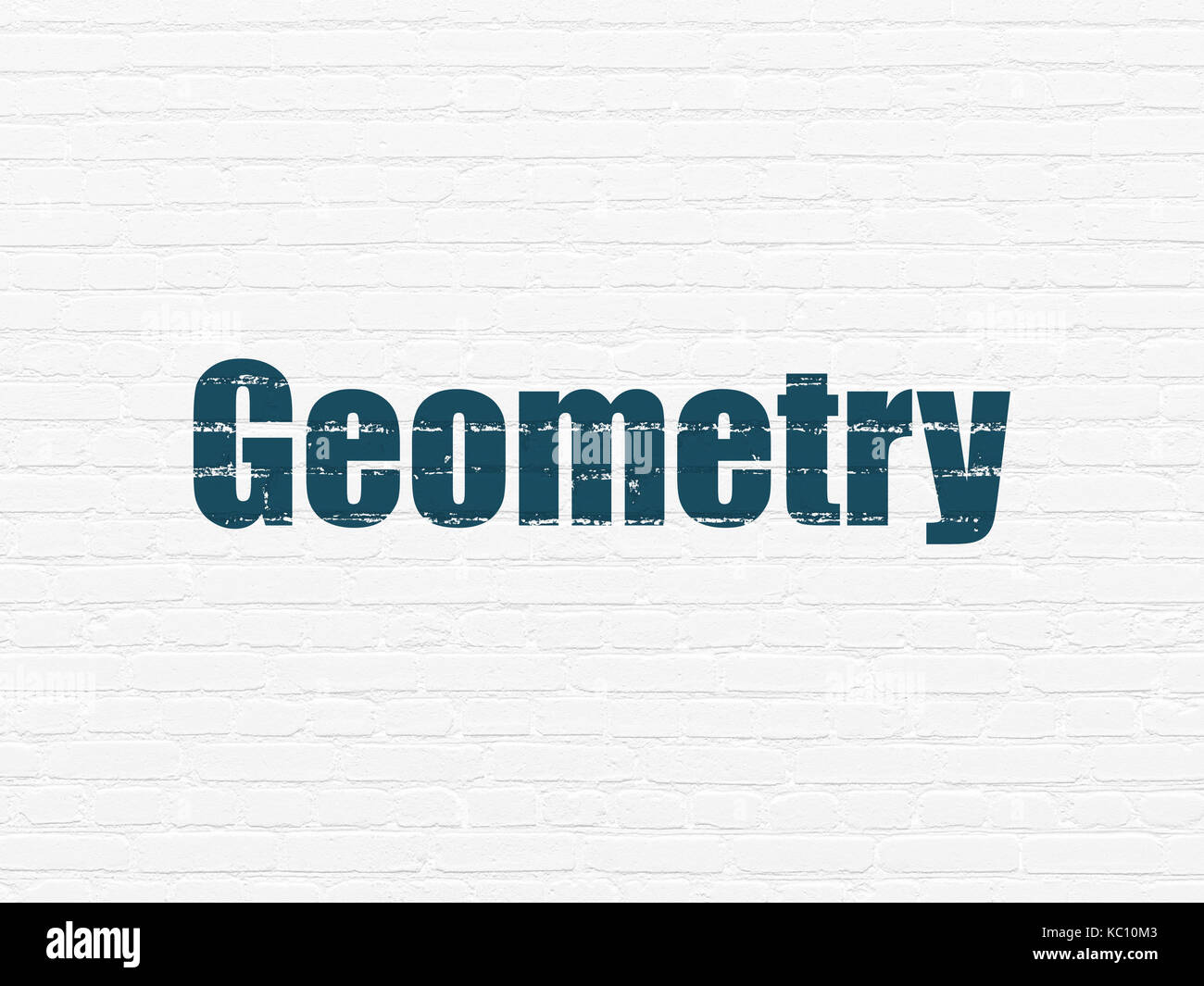 Studying concept: Geometry on wall background Stock Photo - Alamy