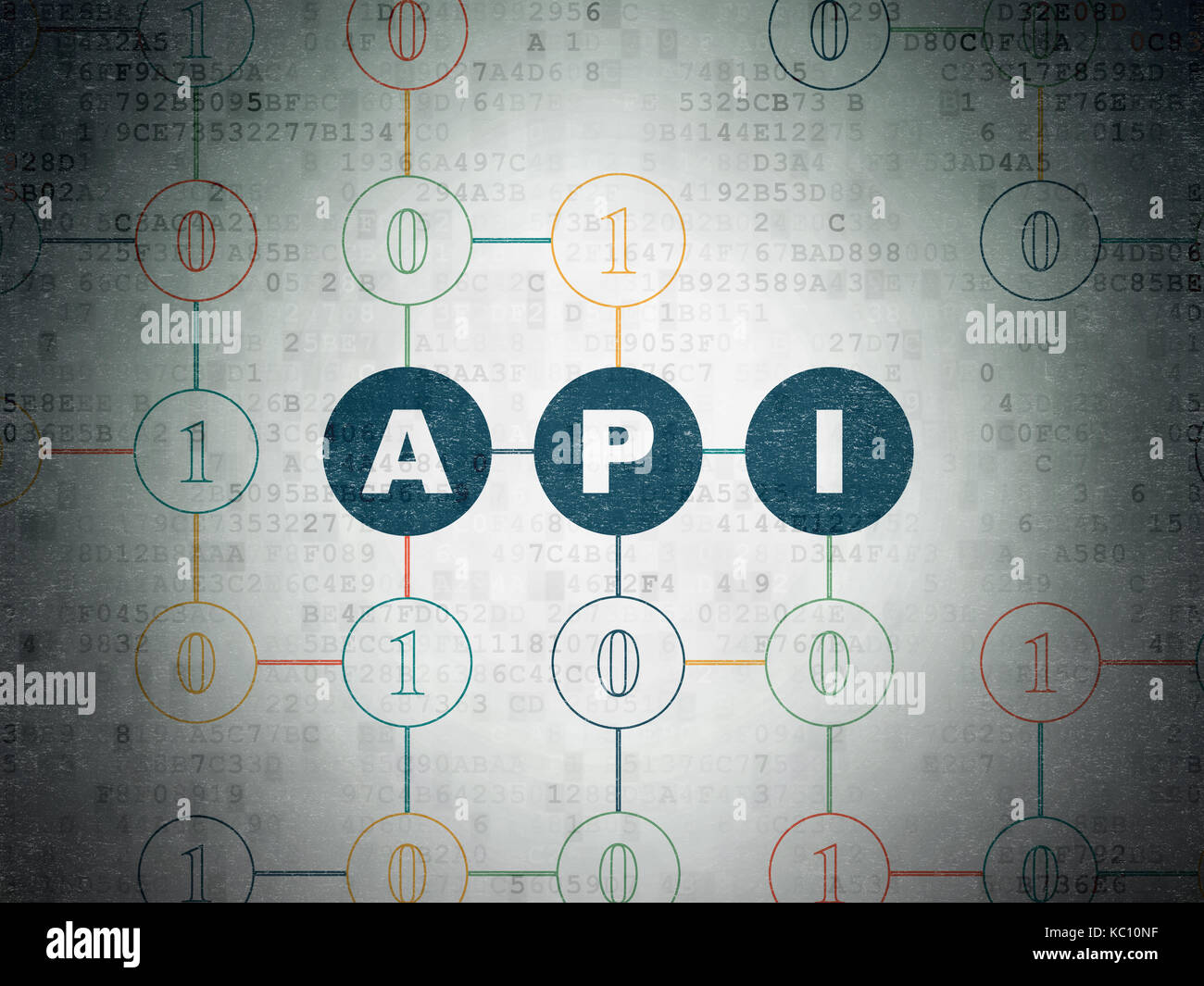 Programming concept: Api on Digital Data Paper background Stock Photo ...