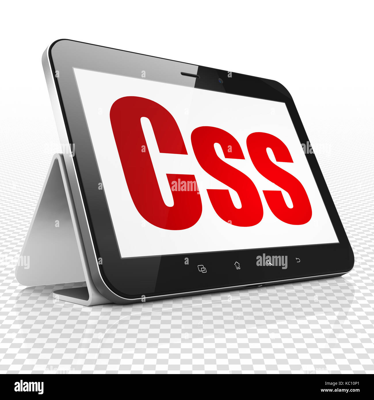 Database concept: Tablet Computer with Css on display Stock Photo - Alamy