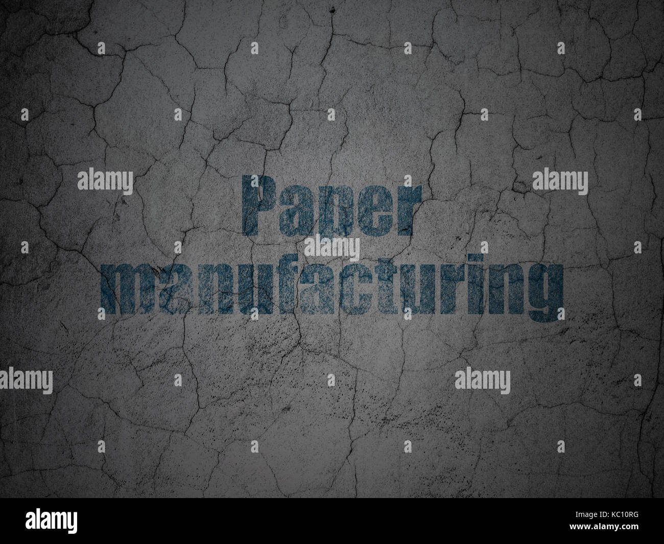 Manufacuring concept: Paper Manufacturing on grunge wall background ...