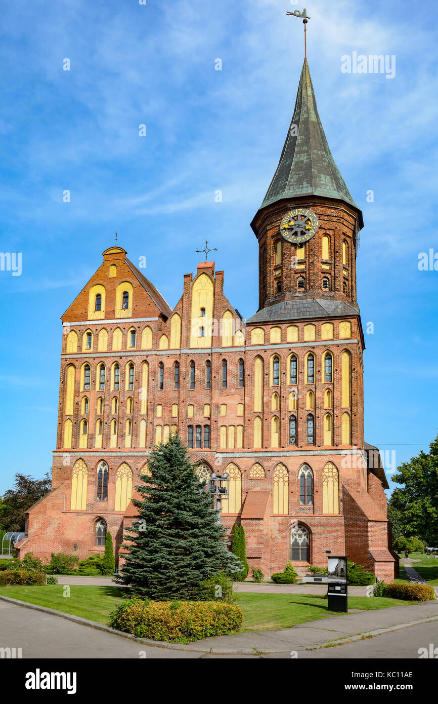 Kaliningrad, the old königsberg Cathedral on Kant island Stock Photo ...