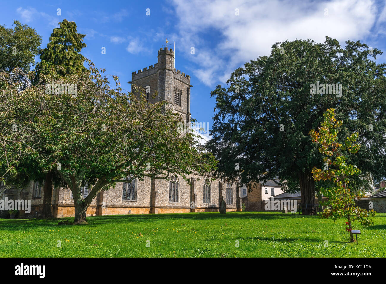 Axminster Parish Church in Devon Stock Photo - Alamy