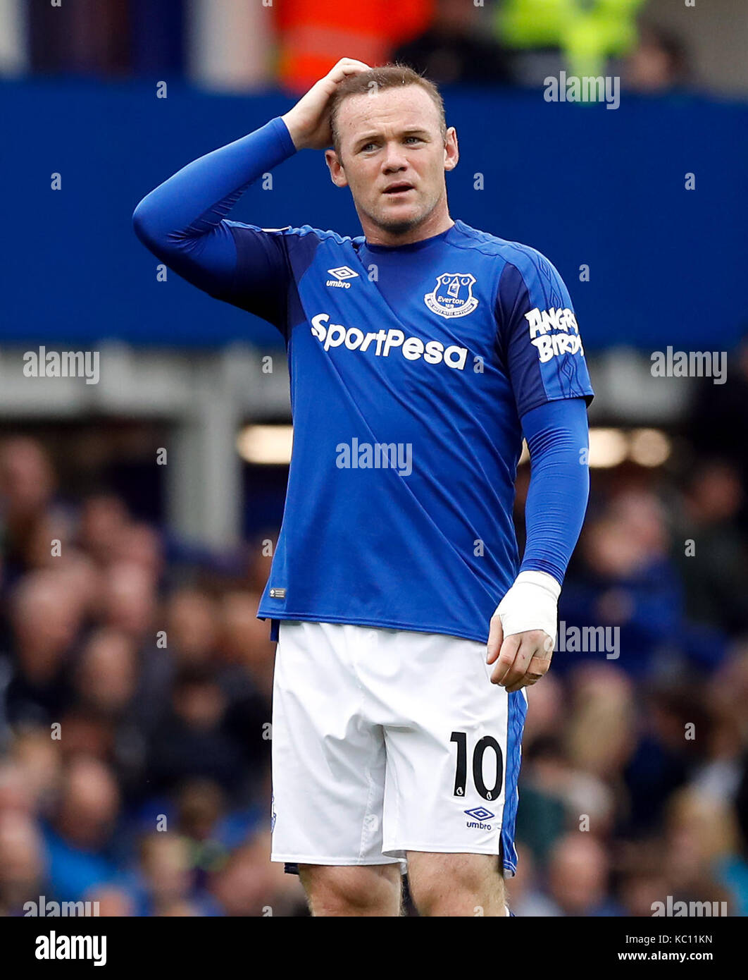 Everton's Wayne Rooney during the Premier League match at Goodison Park ...