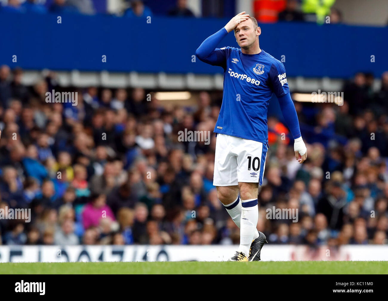 Everton's Wayne Rooney during the Premier League match at Goodison Park ...