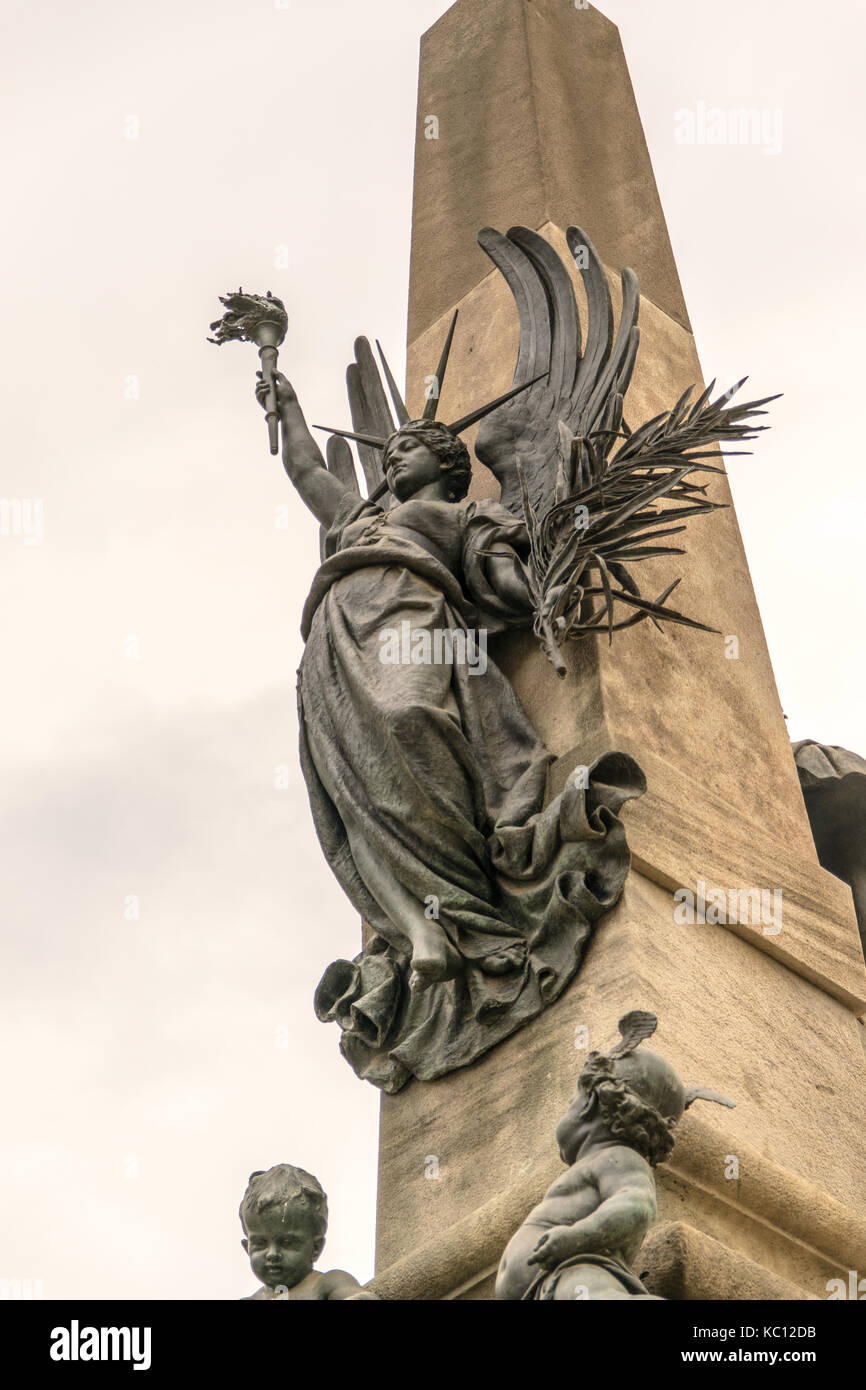 Angel Statue - Barcelona, Spain Stock Photo - Alamy