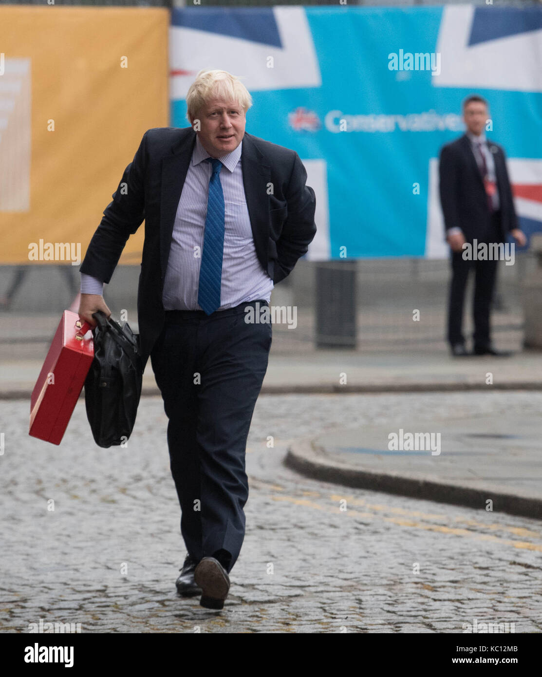 Foreign Secretary Boris Johnson arrives at the Conservative Party ...