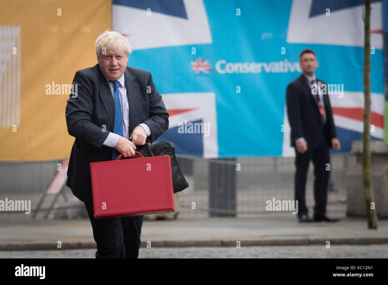 Foreign Secretary Boris Johnson arrives at the Conservative Party ...