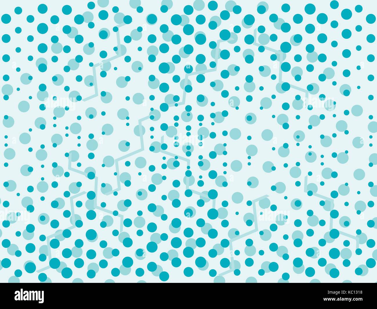 Mint blue abstract background with dots. Vector illustration Stock ...