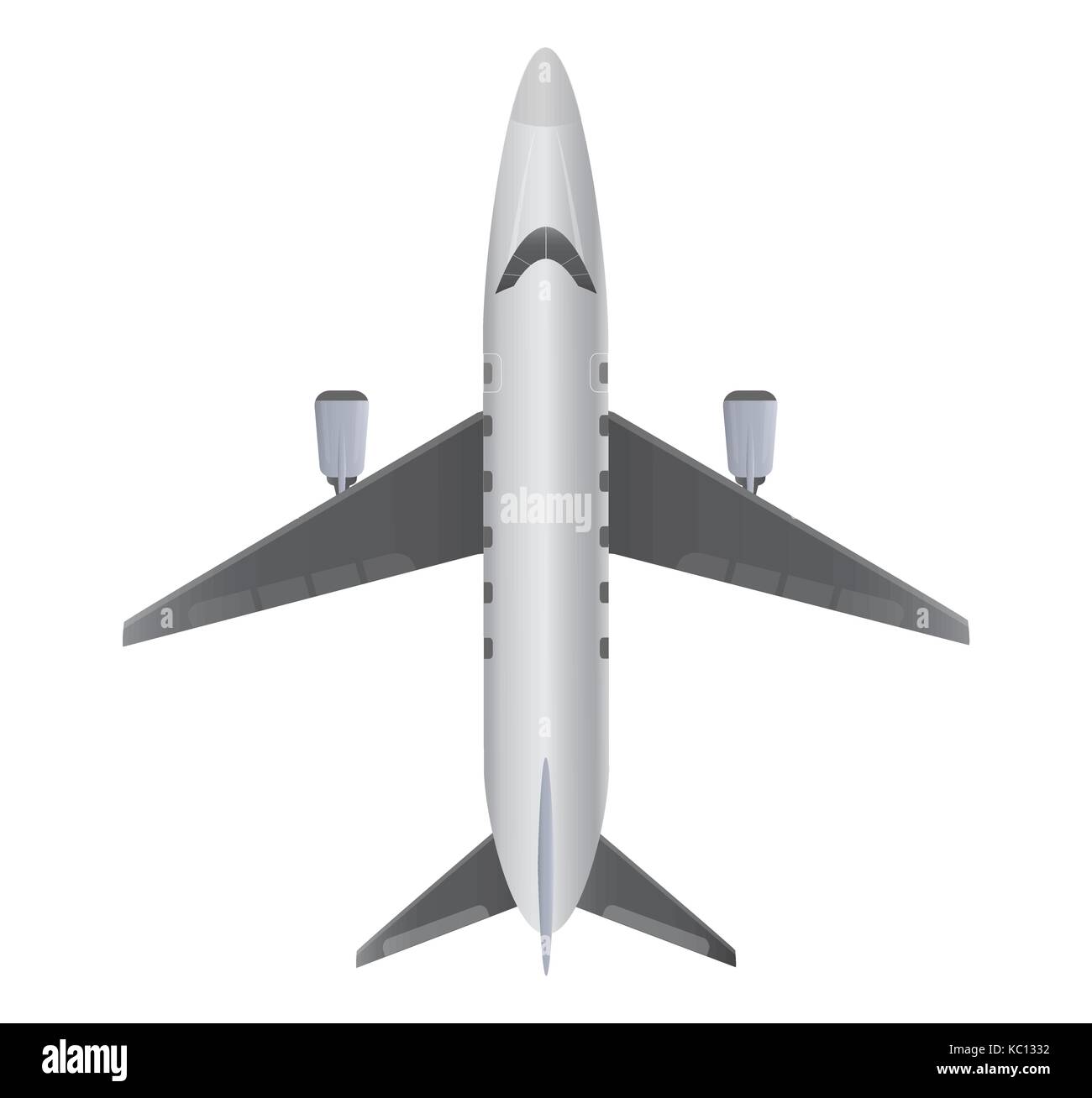 Top View of Small Private VIP Jet Airplane Stock Vector Image & Art - Alamy
