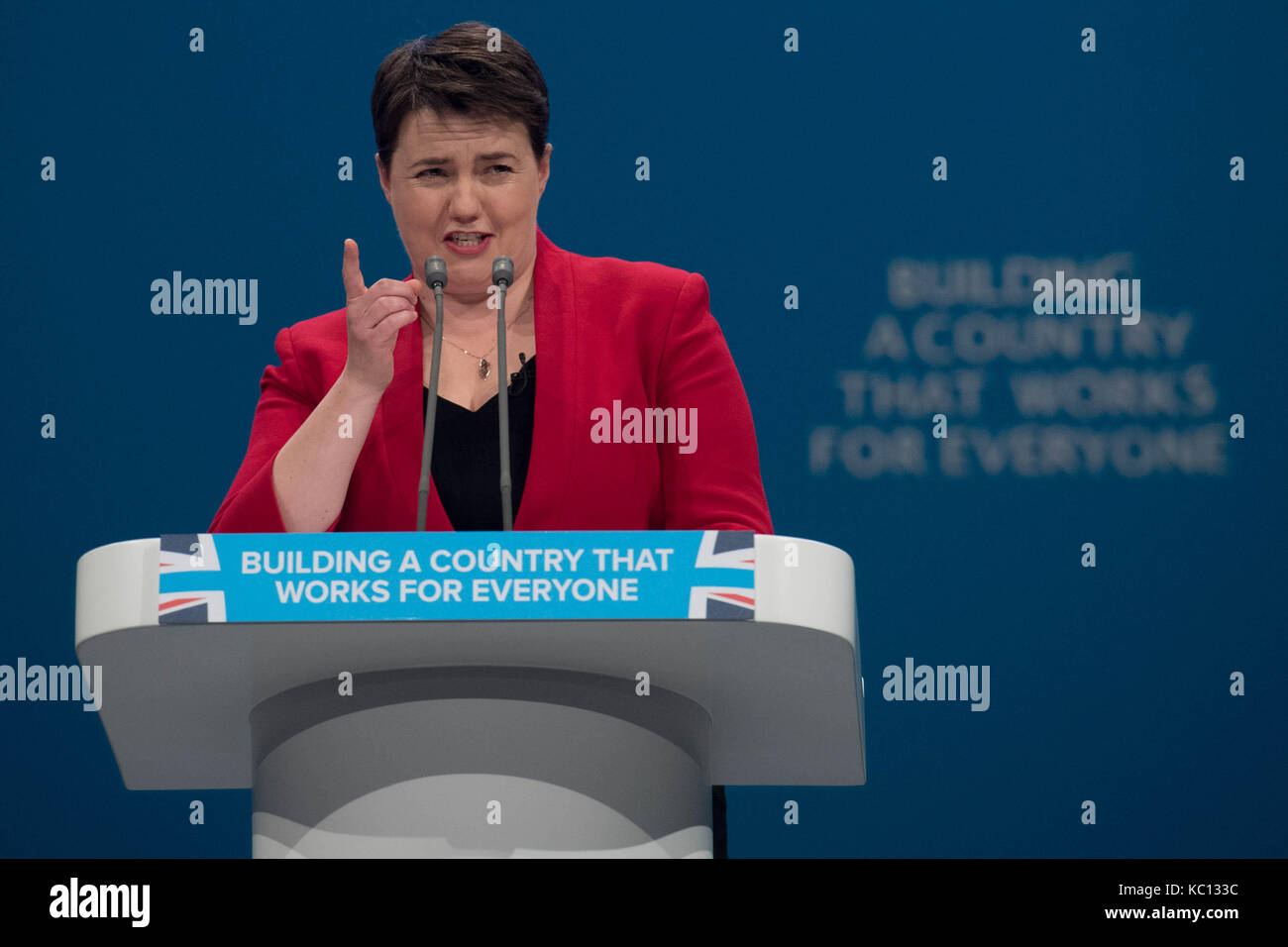 Scottish Conservative leader Ruth Davidson speaks at the Conservative ...