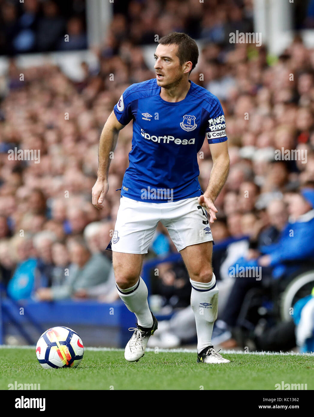 Everton's Leighton Baines Stock Photo - Alamy