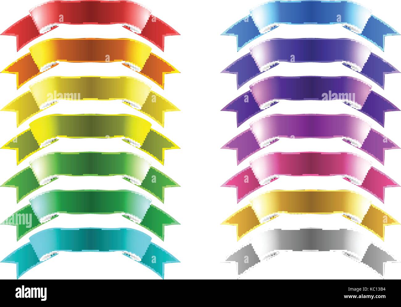 vector ribbons set Stock Vector Image & Art - Alamy