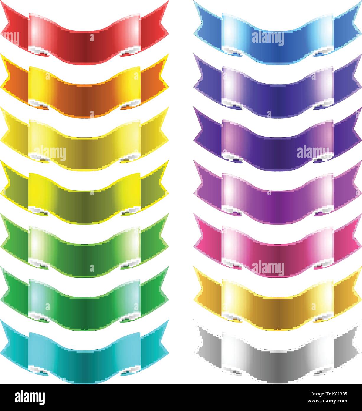 vector ribbons set Stock Vector Image & Art - Alamy