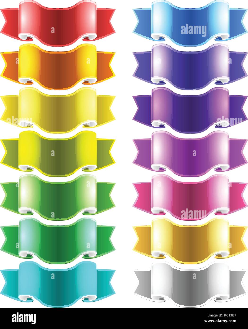 vector ribbons set Stock Vector Image & Art - Alamy