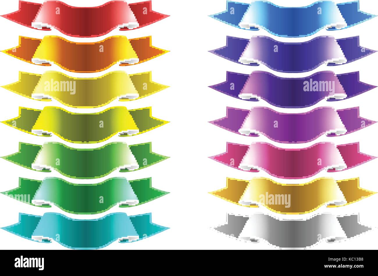 vector ribbons set Stock Vector Image & Art - Alamy