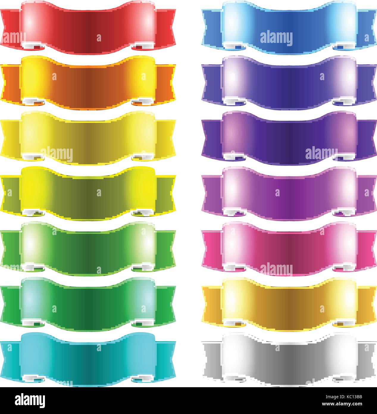 vector ribbons set Stock Vector Image & Art - Alamy