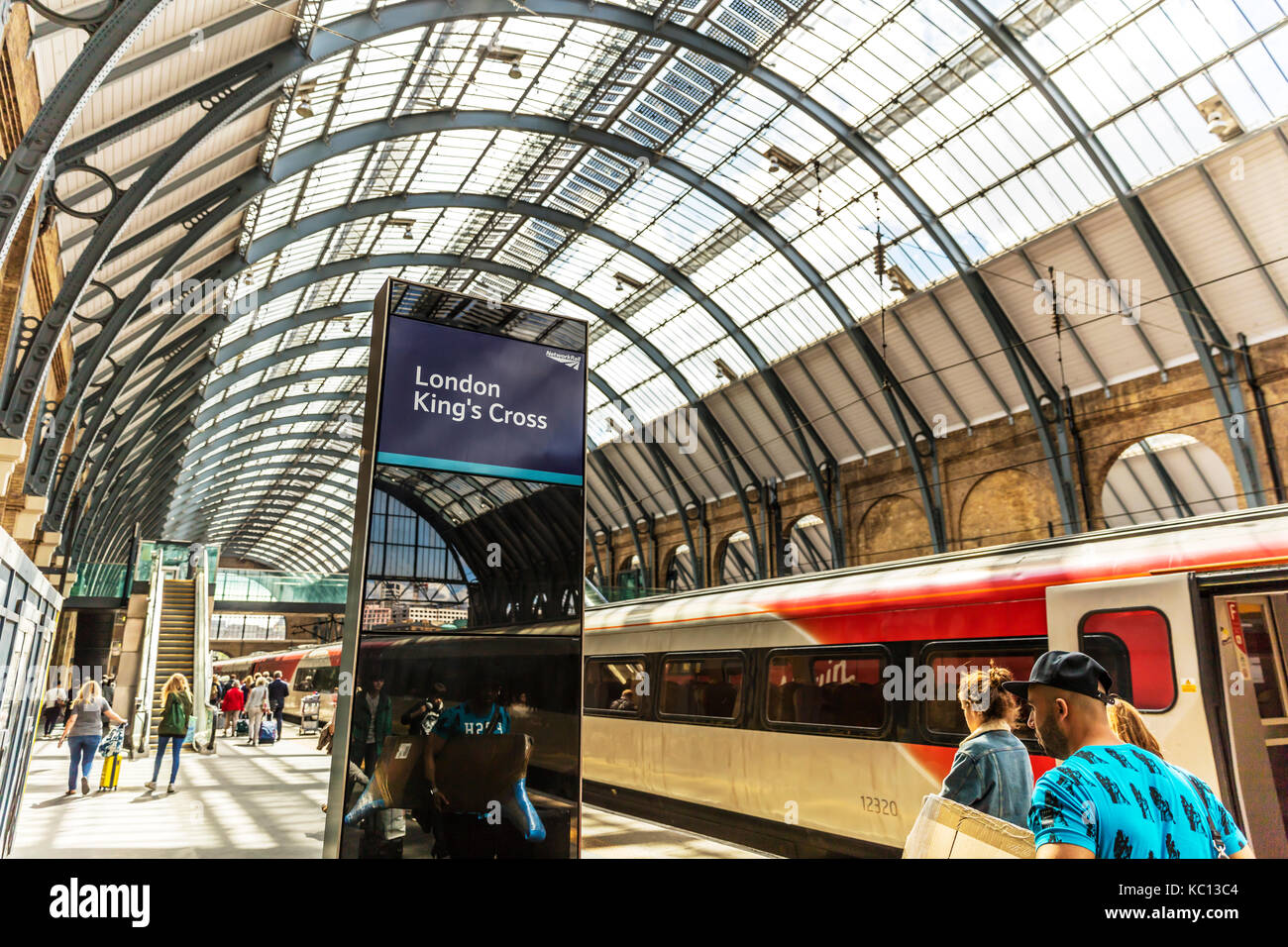 inside Kings Cross rail station London UK, Kings cross London UK ...