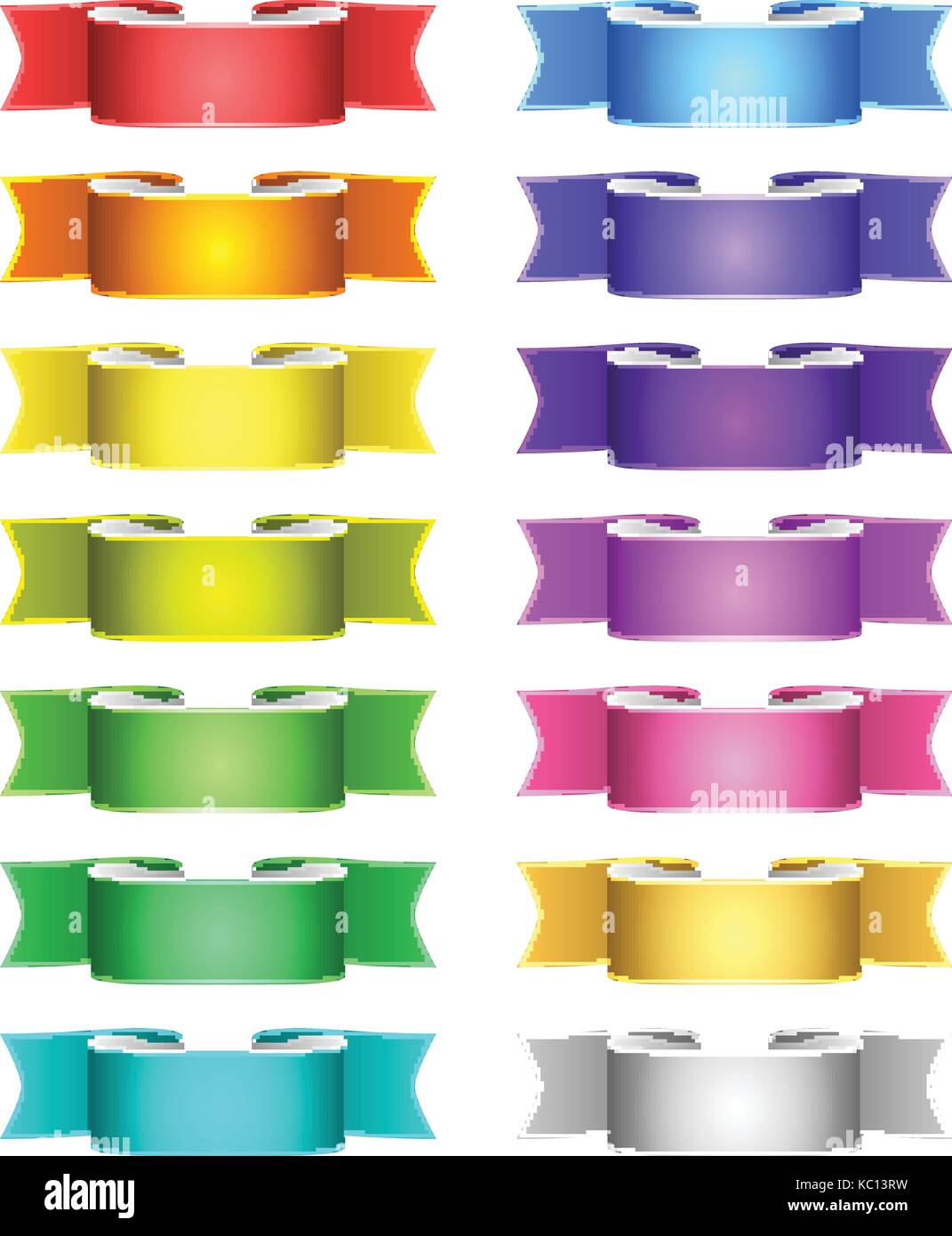 vector ribbons set Stock Vector Image & Art - Alamy