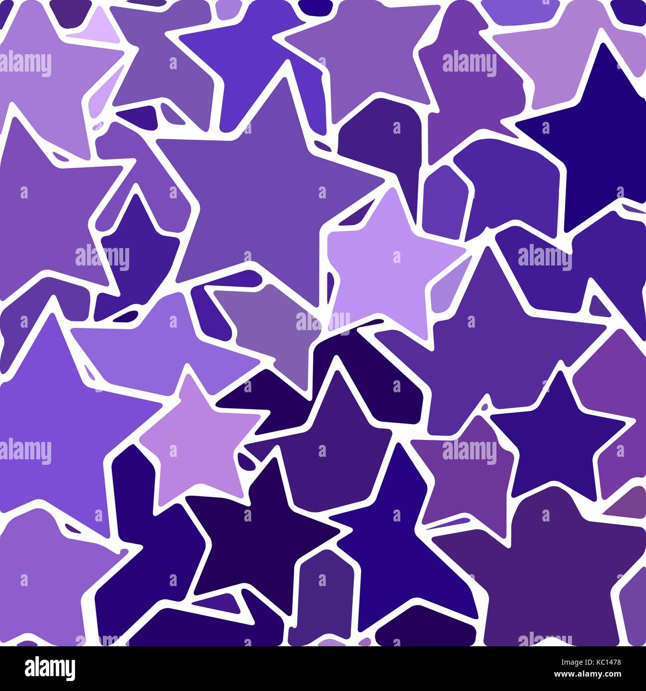 abstract vector stained-glass mosaic background - violet stars Stock ...