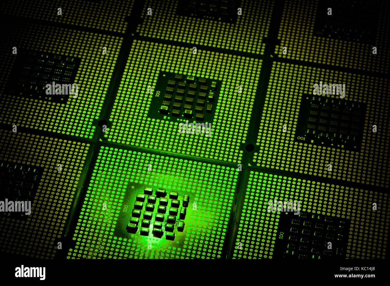 computer processors with lighting effects postproduction, background ...