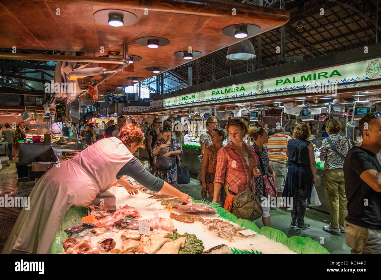 Barcelona Market, Barcelona Spain Stock Photo - Alamy