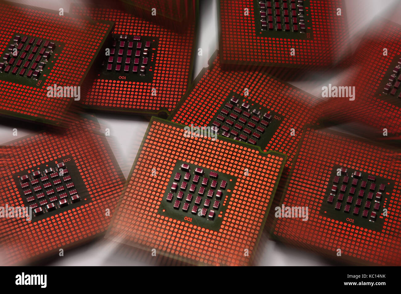 computer processors with lighting effects postproduction, background ...