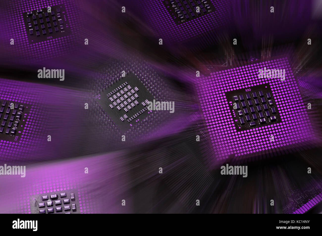 computer processors with lighting effects postproduction, background ...