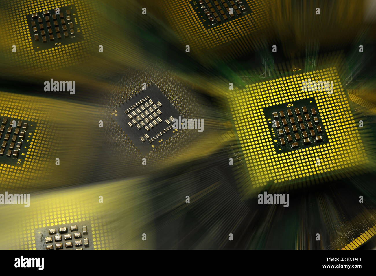 computer processors with lighting effects postproduction, background ...