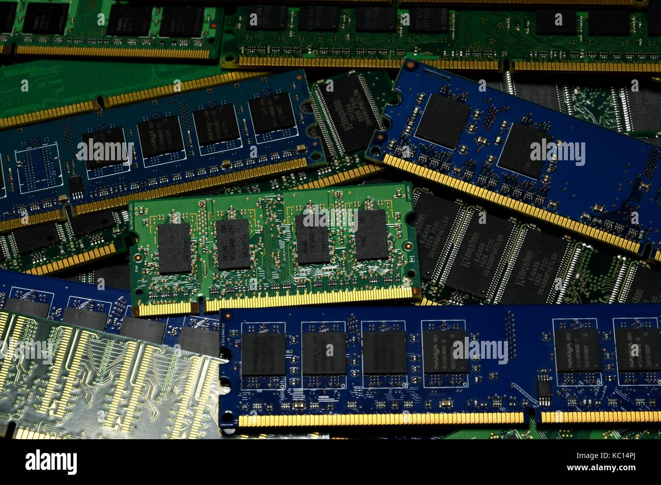 Computer Processor and memory modules, Background Stock Photo - Alamy