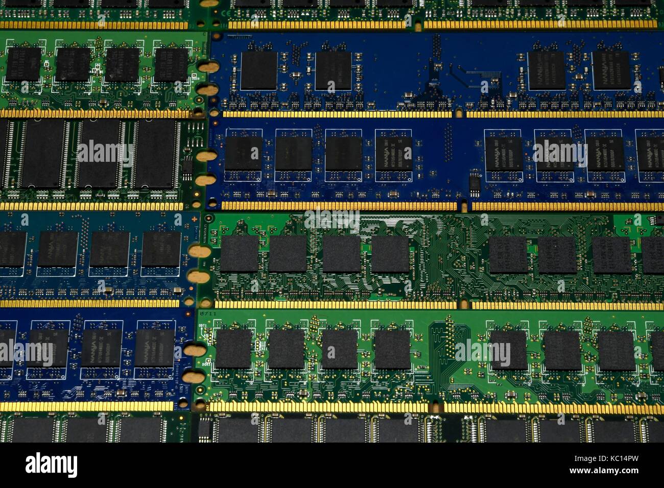 Computer Processor and memory modules, Background Stock Photo - Alamy