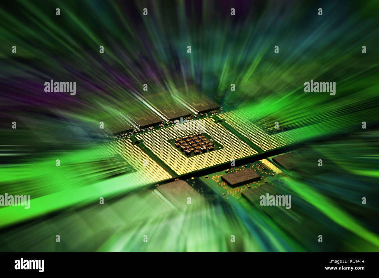 Computer Processor and memory modules, Background Stock Photo - Alamy