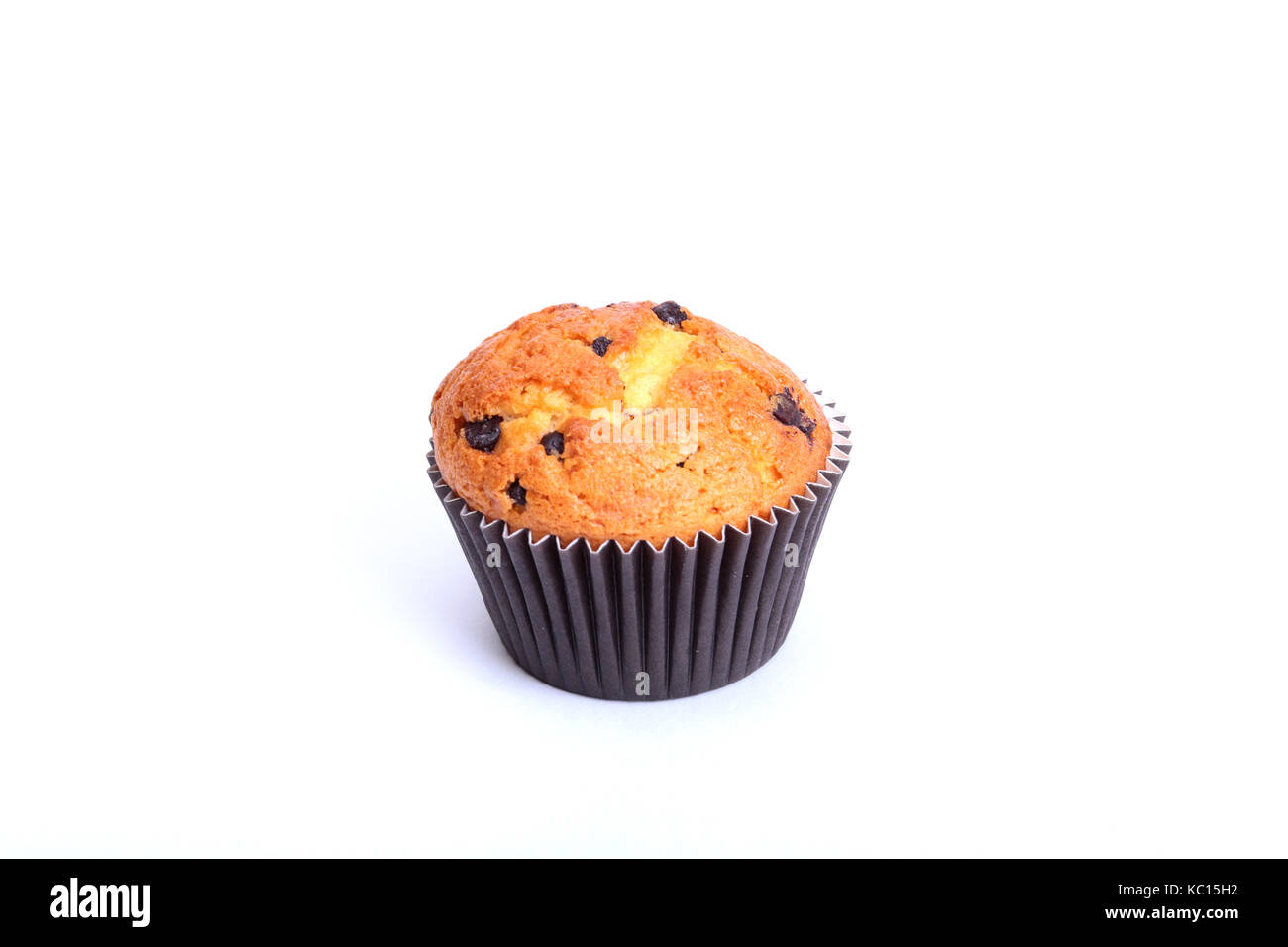 Fresh homemade muffins on white background. Top view Stock Photo - Alamy