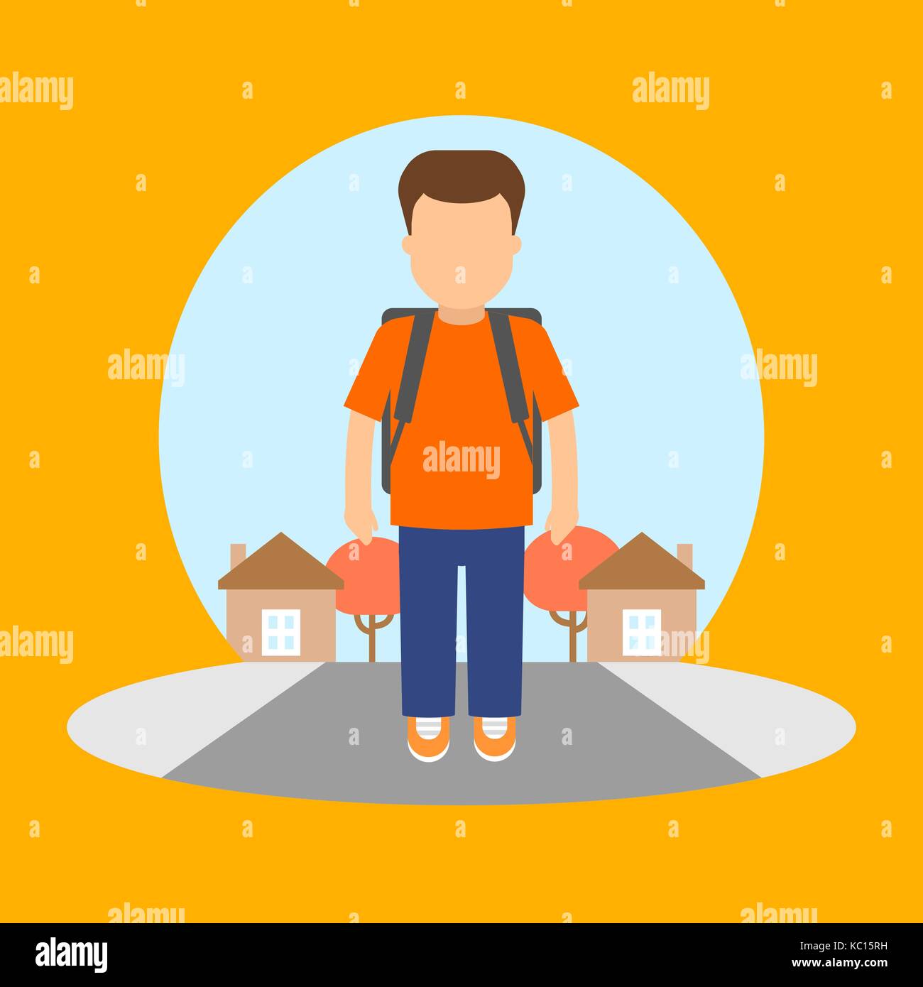 Schoolgirl sitting in classroom Stock Vector Images - Alamy