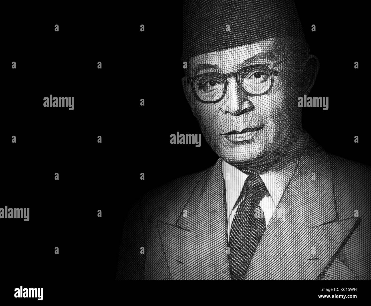 A piece of a money bill showing an important person Stock Photo - Alamy