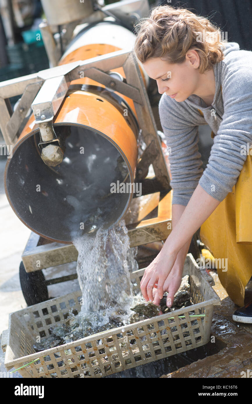 woman in washroom Stock Photo - Alamy