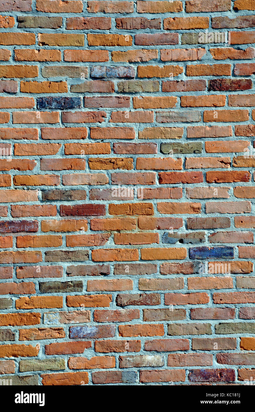 Old Weathered Brick Wall Background from the Colonial Era Stock Photo ...