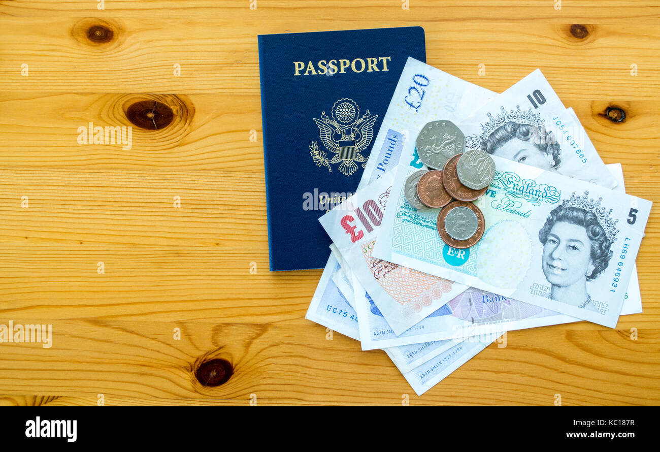 British passport on table hi-res stock photography and images - Alamy