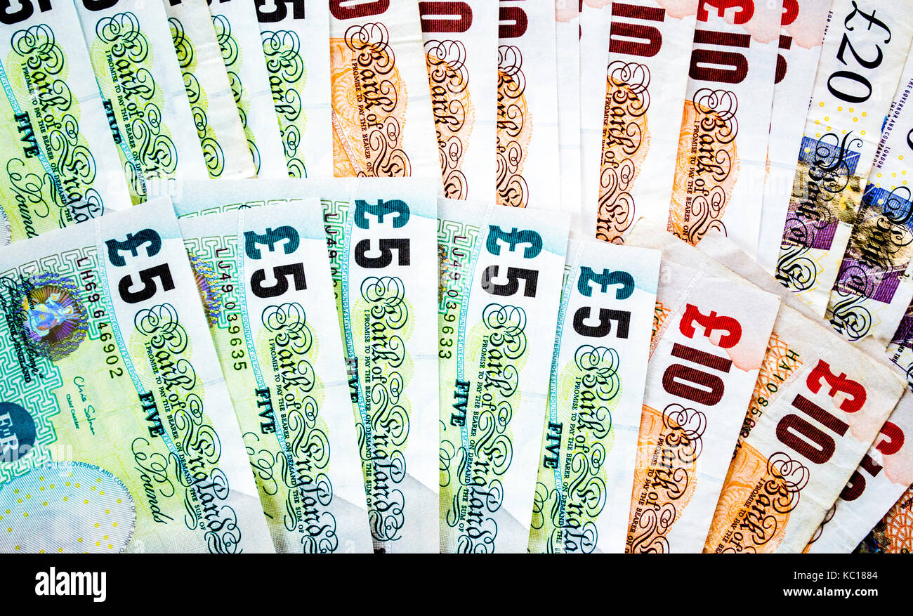 full frame of British pounds fanned out Stock Photo - Alamy