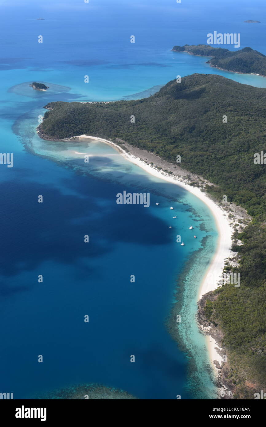 Whitehaven beach aerial hi-res stock photography and images - Alamy