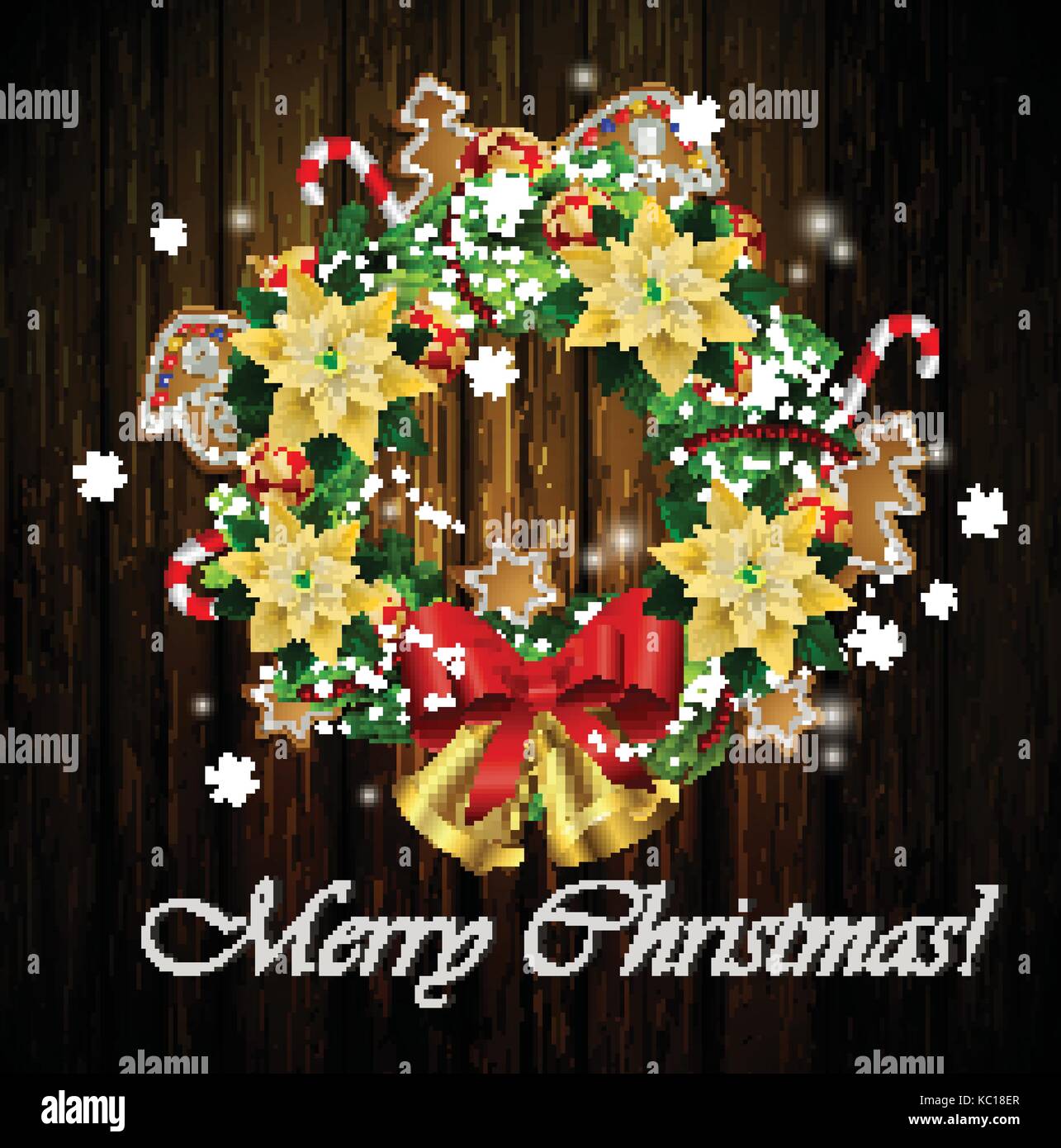 Red bell balls christmas Stock Vector Images - Alamy