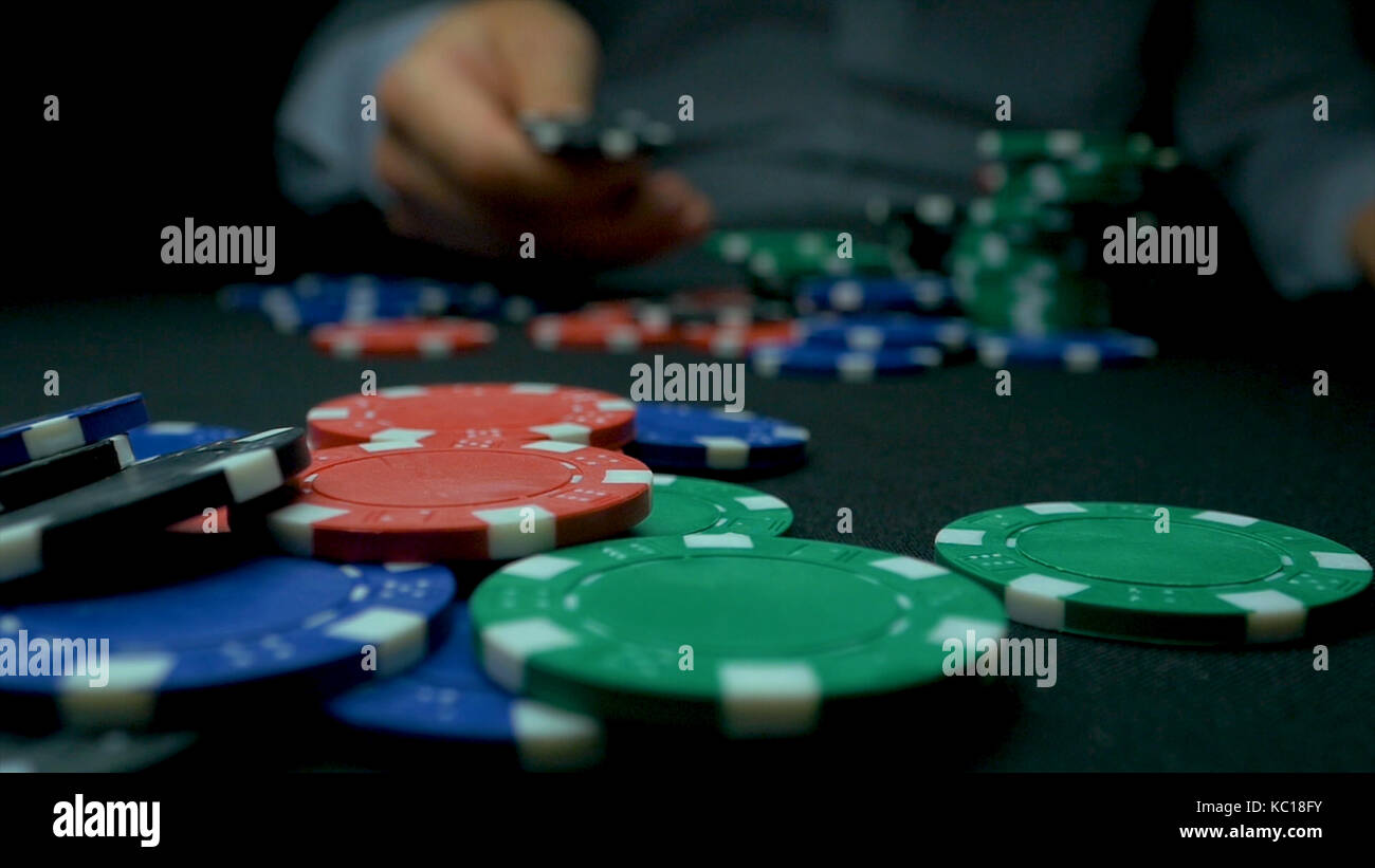 Throw the blue chips in poker. Blue and Red Playing Poker Chips in ...
