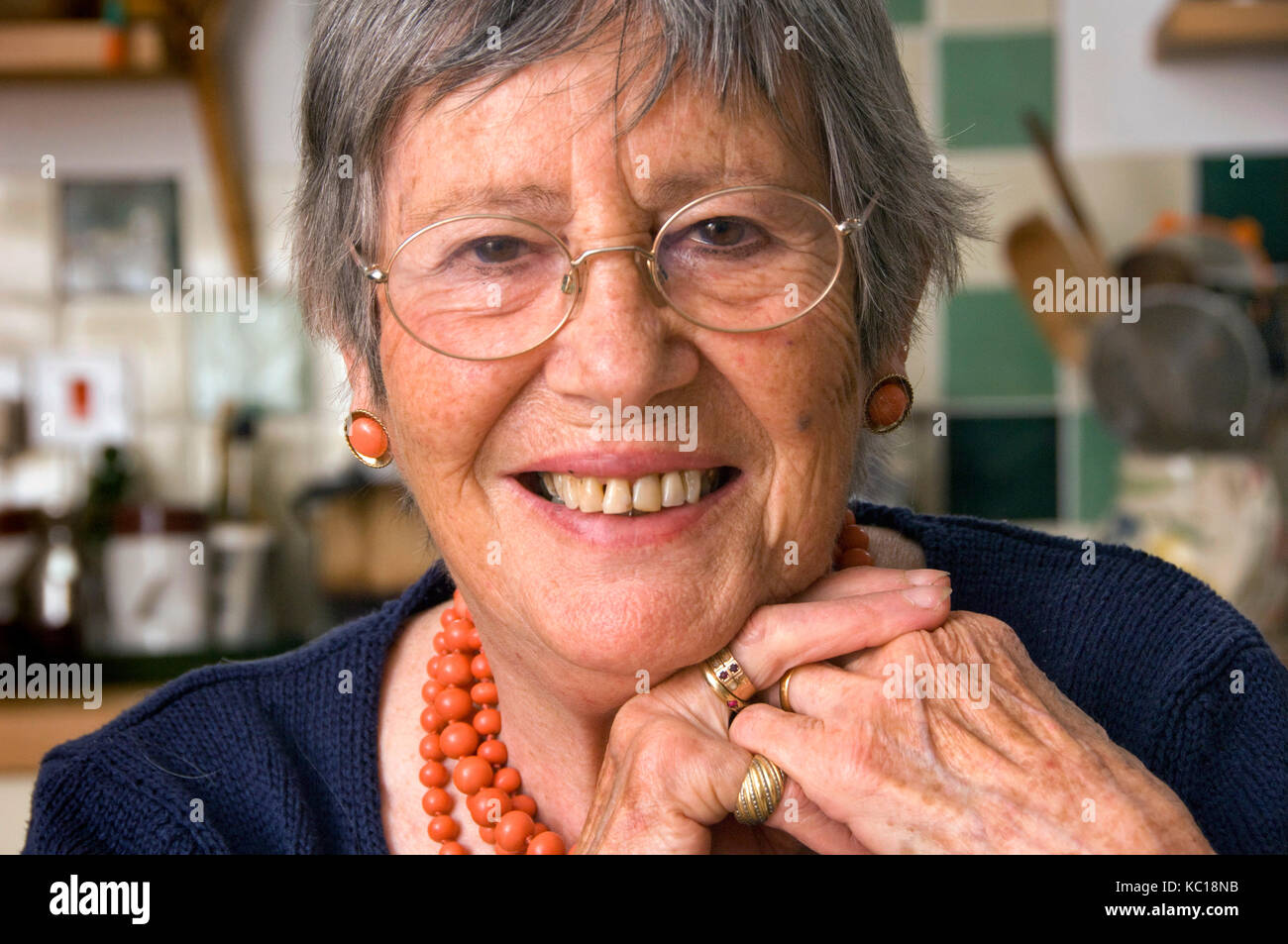 Chef and author Anna del Conte at her home in Dorset Stock Photo - Alamy