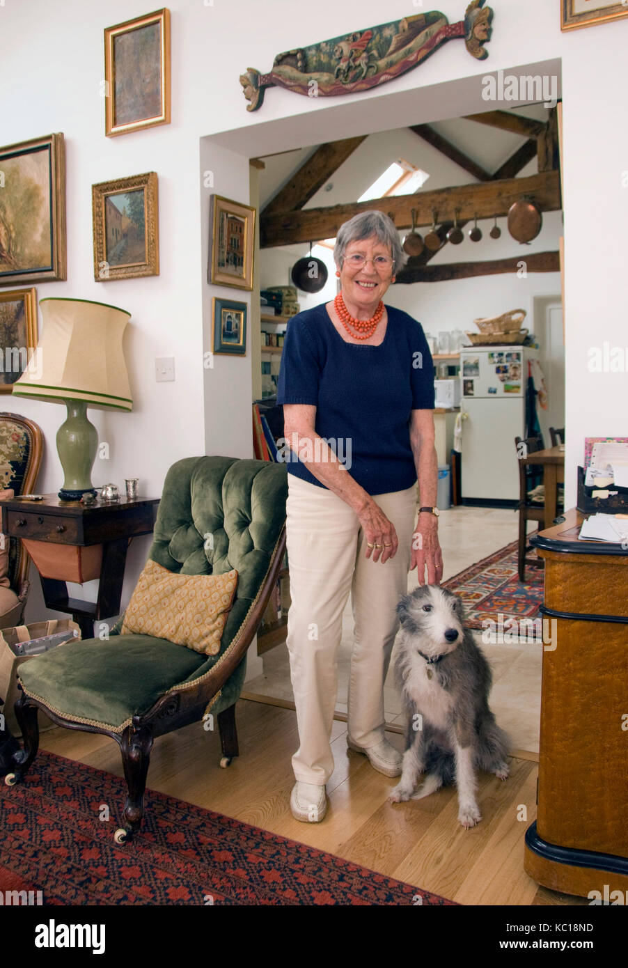 Chef and author Anna del Conte at her home in Dorset Stock Photo - Alamy