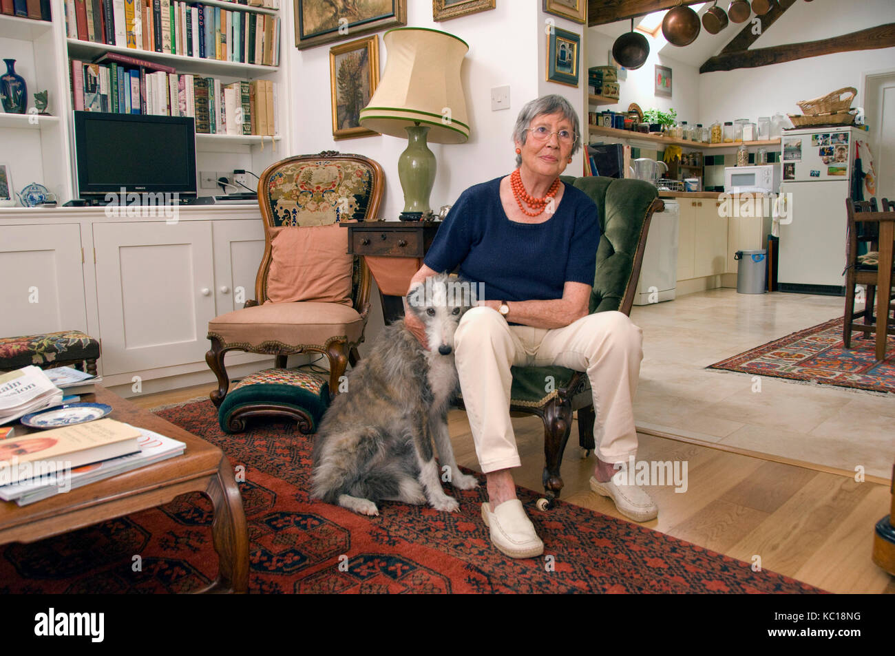 Chef and author Anna del Conte at her home in Dorset Stock Photo - Alamy