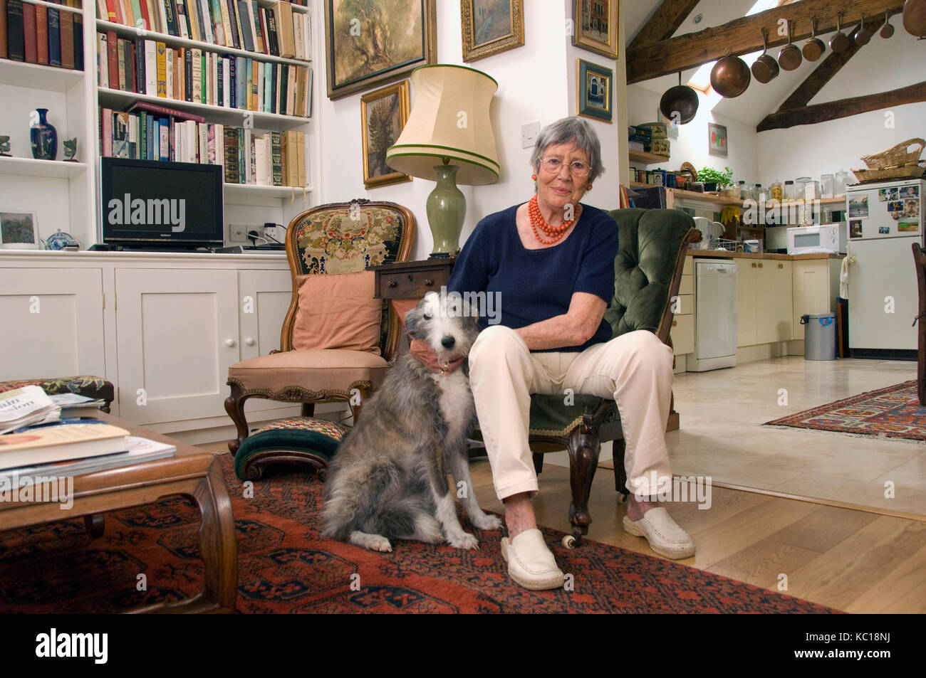 Chef and author Anna del Conte at her home in Dorset Stock Photo - Alamy