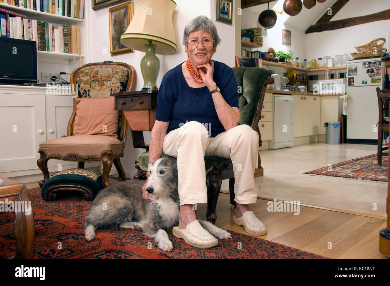 Chef and author Anna del Conte at her home in Dorset Stock Photo - Alamy