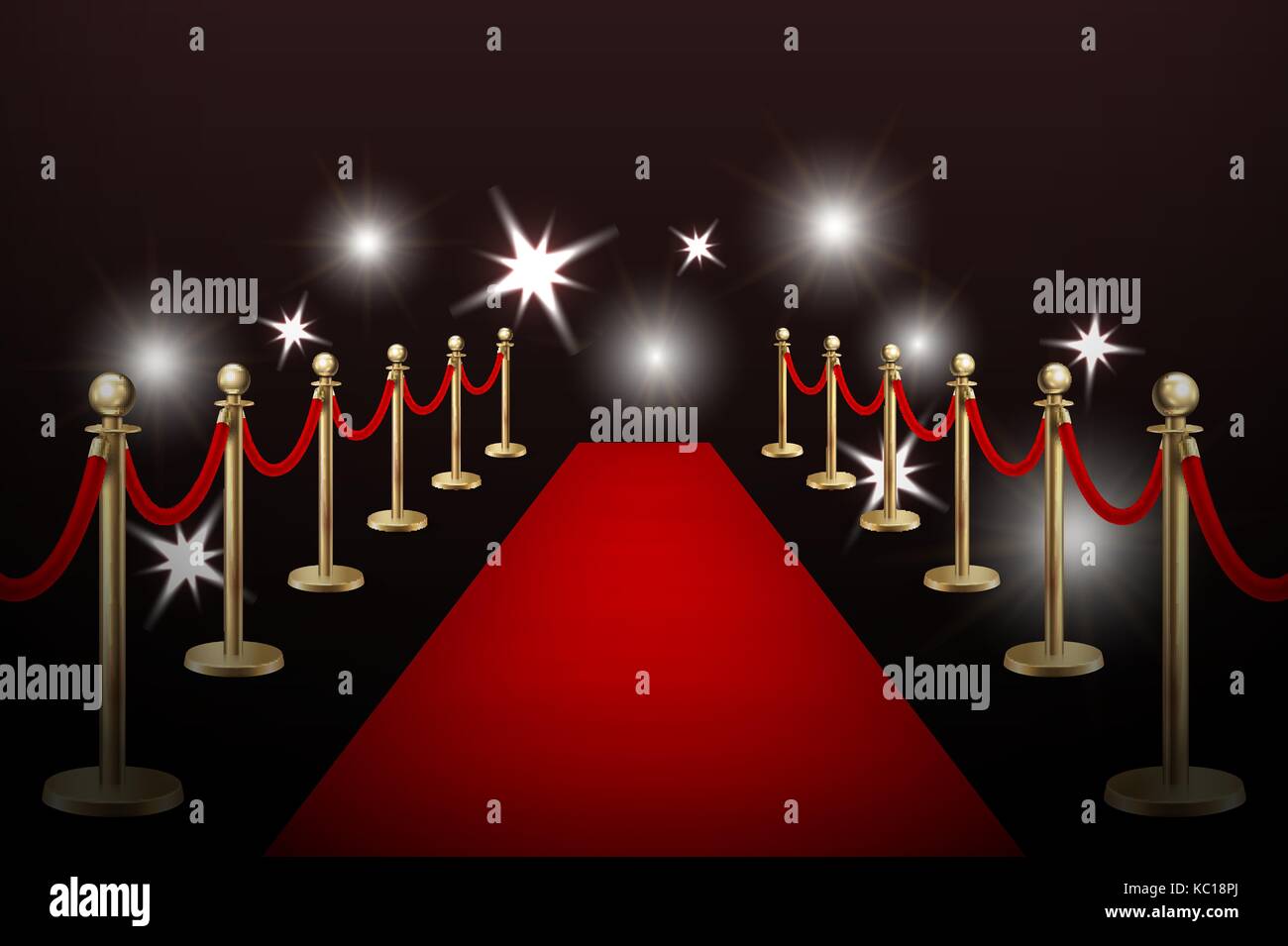 Red Carpet Vector Poster 3d Red Carpet Illustration PIXERS.UK