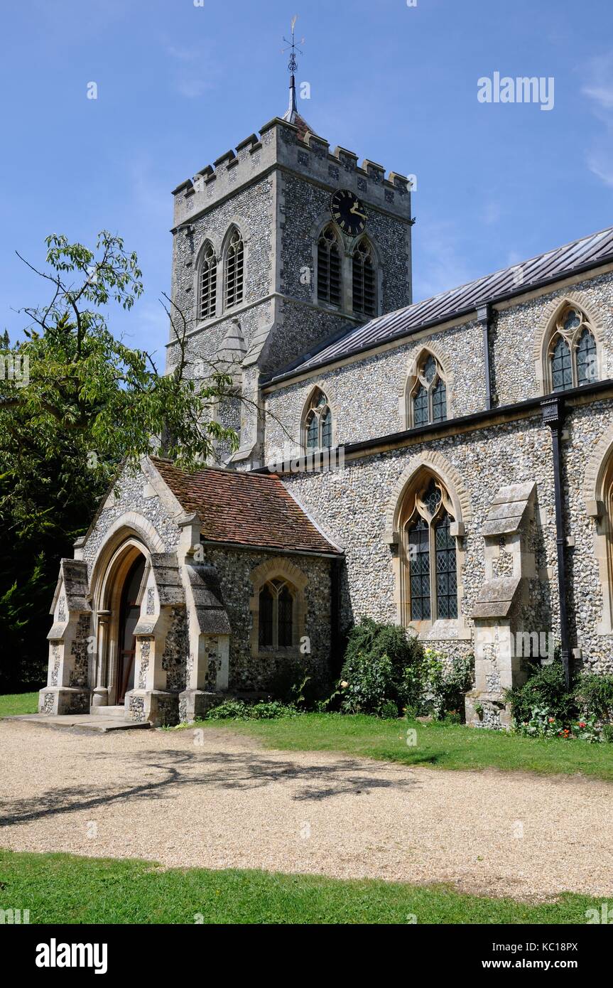 St Mary the Virgin Church, Therfield, Hertfordshire, has a magnificent ...